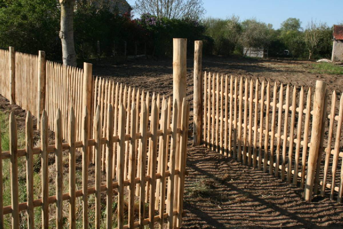 Clôture - Panneau -Claustra- Châtaignier - Extérieur - Cj Créations ...